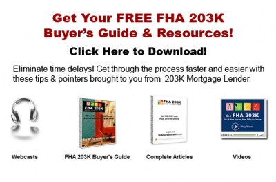 FHA 203K Tips - Contractors Bid and Work Write Ups